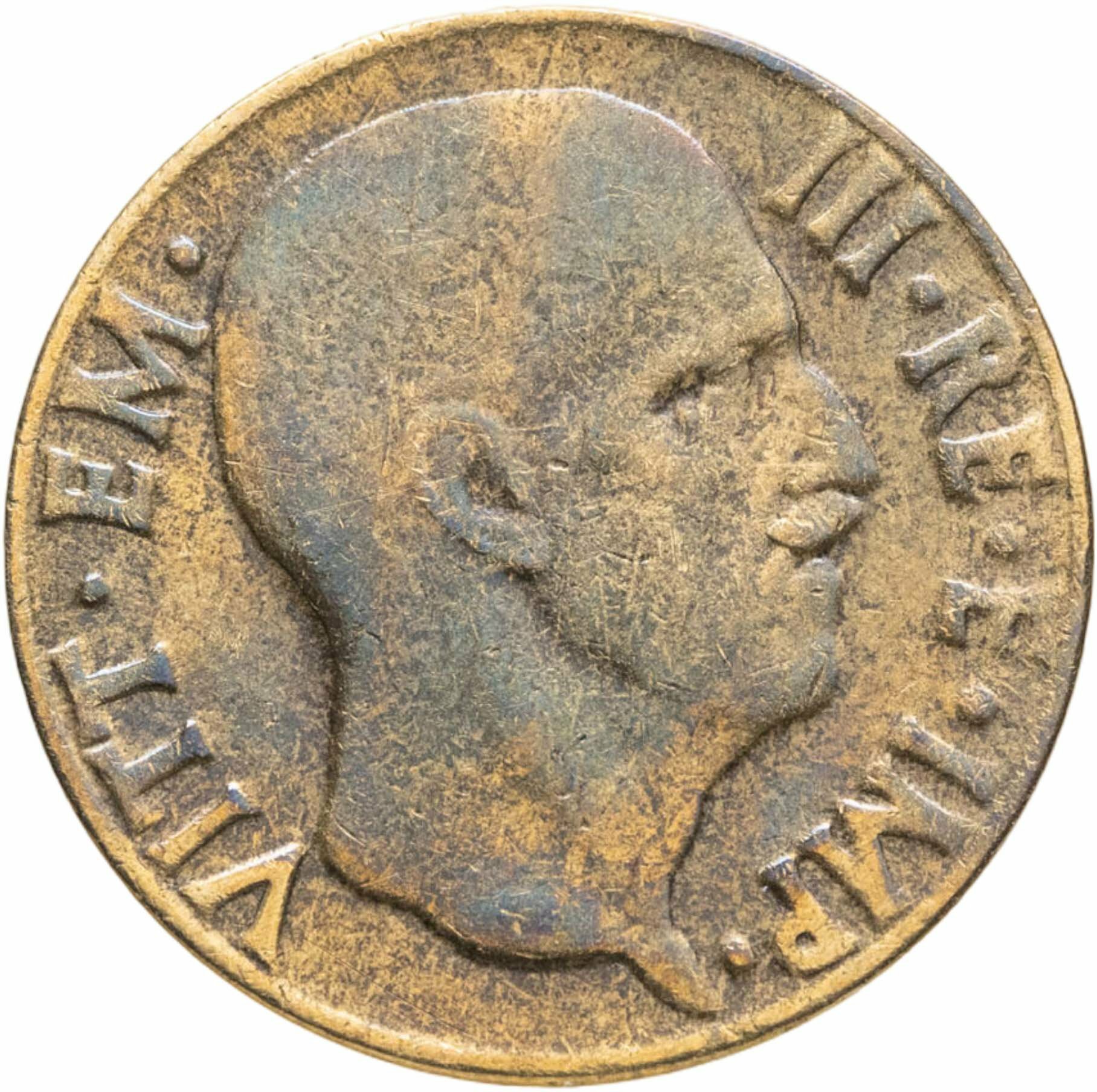 Италия 5 чентезимо centesimi 1941, Бронза, в сохранности VF
