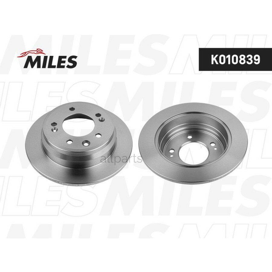 MILES K010839 Диск тормозной HYUNDAI i30/ix35/KIA CEED/SPORTAGE задний D=262мм.