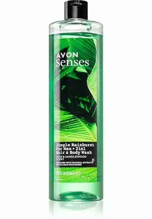 Средство для душа Avon senses jungle rainburst, 500 мл