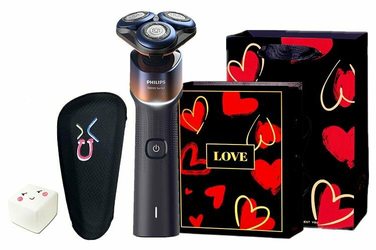 Электробритва роторная мужская PHILIPS 5000X Series X5005, Heart's Belonging Gift Box Set