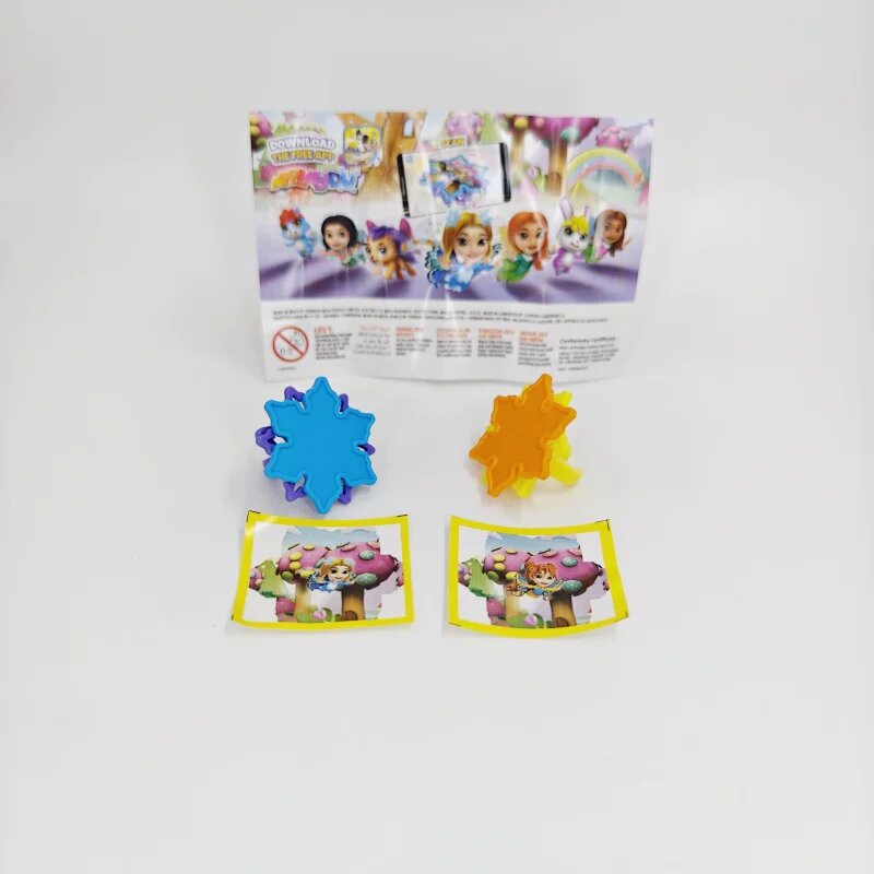 Яйцо Kinder Surprise 2024 с маленькими игрушками внутри, индийская версия 2 вида колец со снежинками