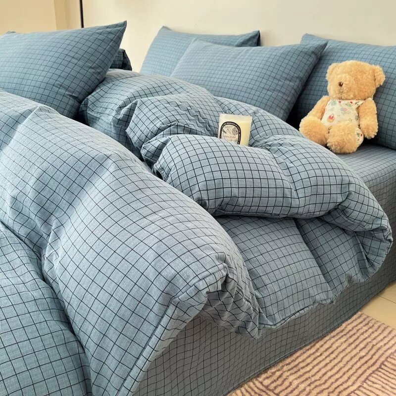 Двухслойный муслиновый пододеяльник (не 100% хлопок), одиночный, 150x200x230, для студенческого общежития, одноразовый,