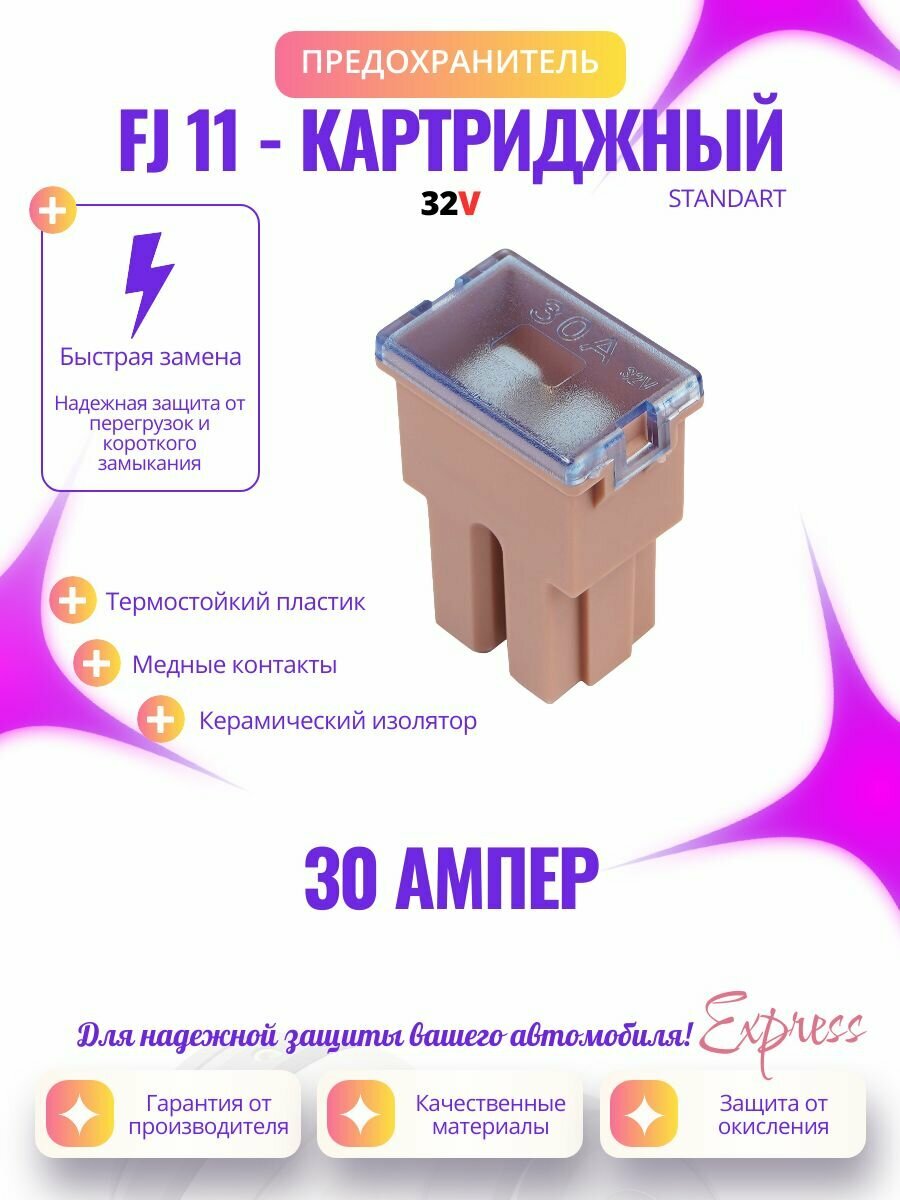 Предохранитель картриджный FJ11 30A