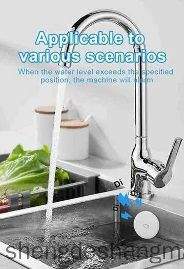 Zigbee Wireless Flood Sensor, Flood Sensor, белый — фото 1