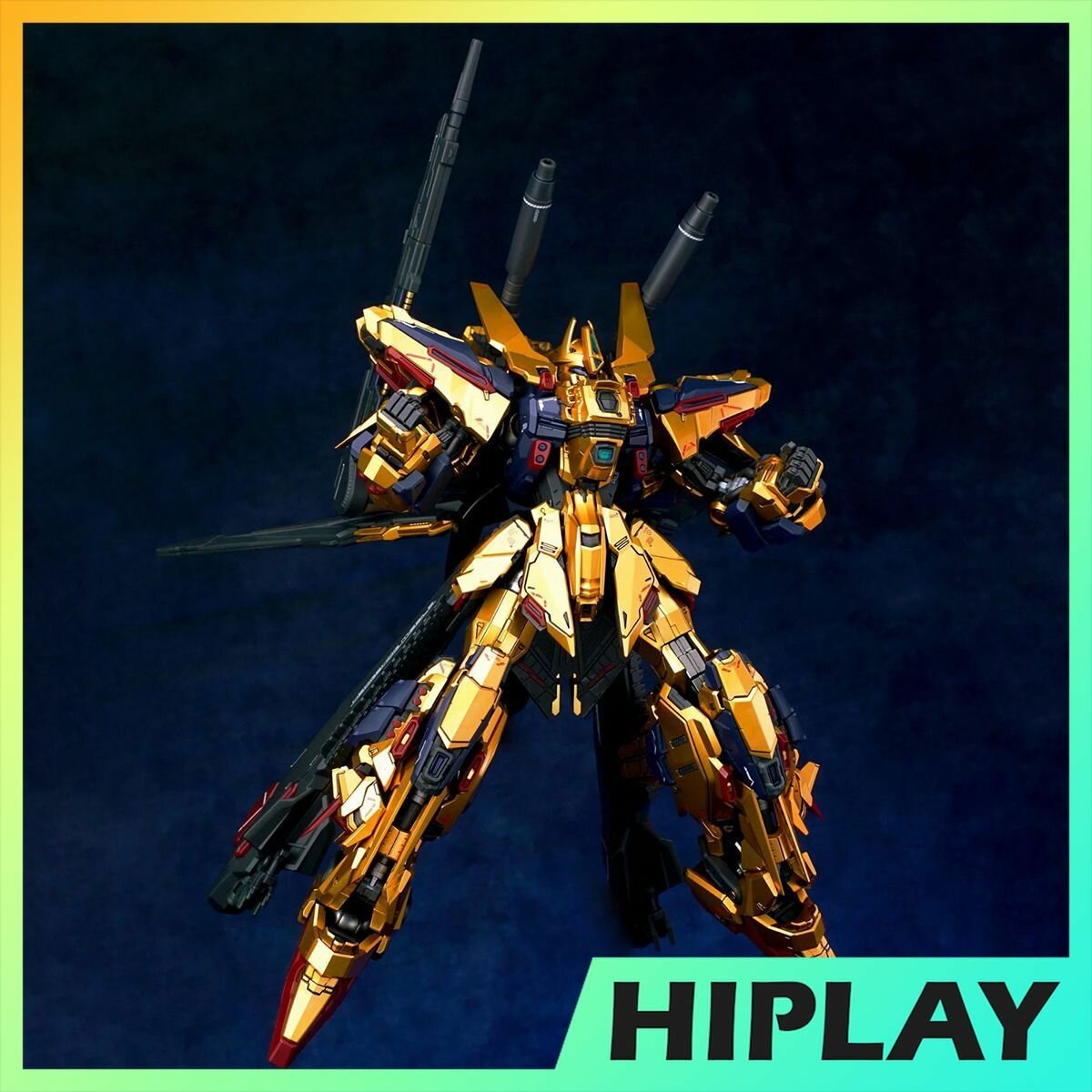 HIPLAY Shenma Model Золотой воин Полная форма брони Включая металлическую рамку подставки 1/100 Сборная модель
