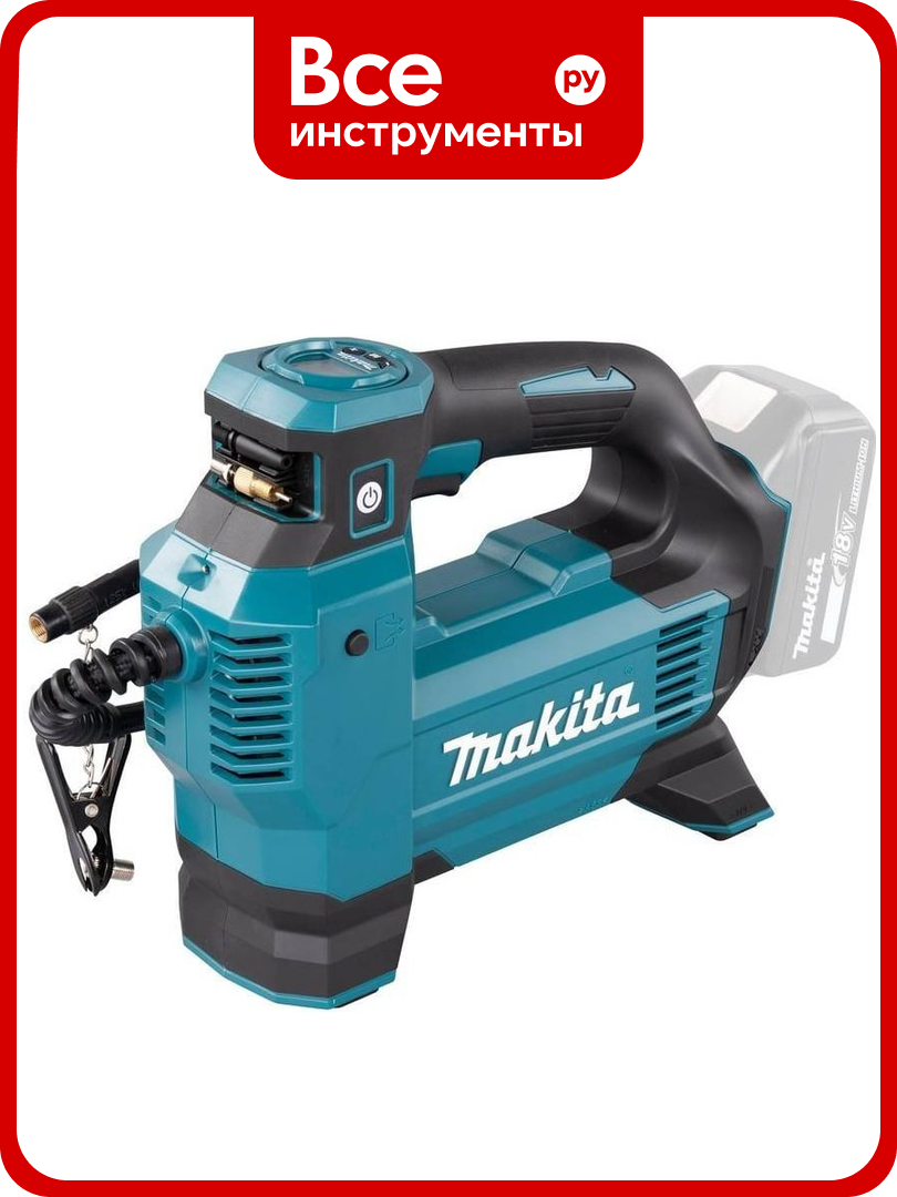 Автомобильный аккумуляторный насос Makita LXT 18В, 11.1 бар, 3 скорости, 22/11/7 л/мин, XPT, 4 насадки, без аккум. и з/у