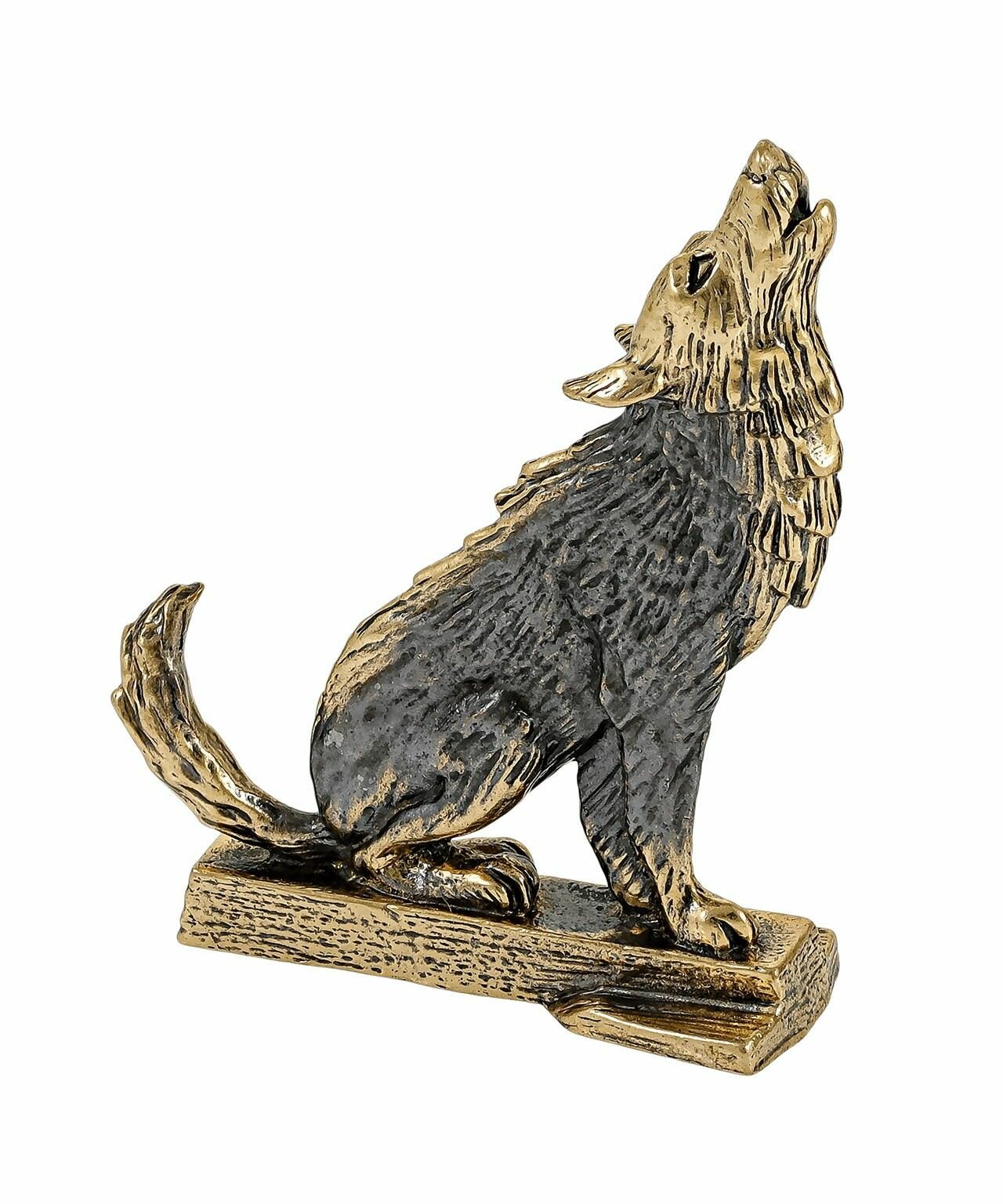 Статуэтка Волк Плоский Сидит 3664.1