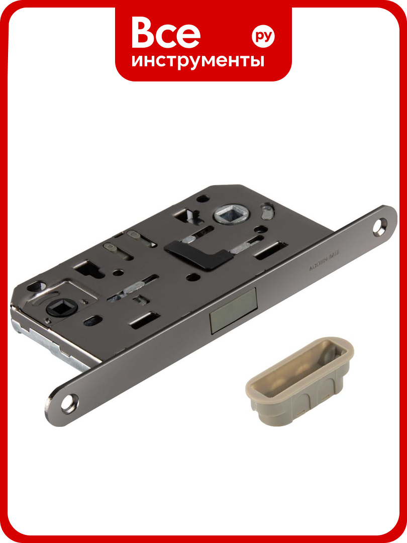 Магнитная сантехническая защёлка ADDEN BAU WC-5096 MAG BLACK NICKEL покрытие черный никель для межкомнатных дверей