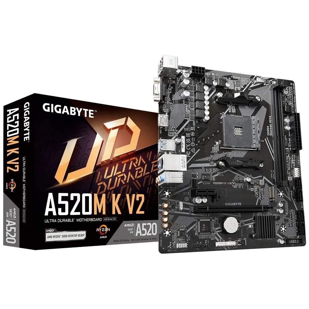 Gigabyte A520M K V2 AM4 DDR4 Материнская плата