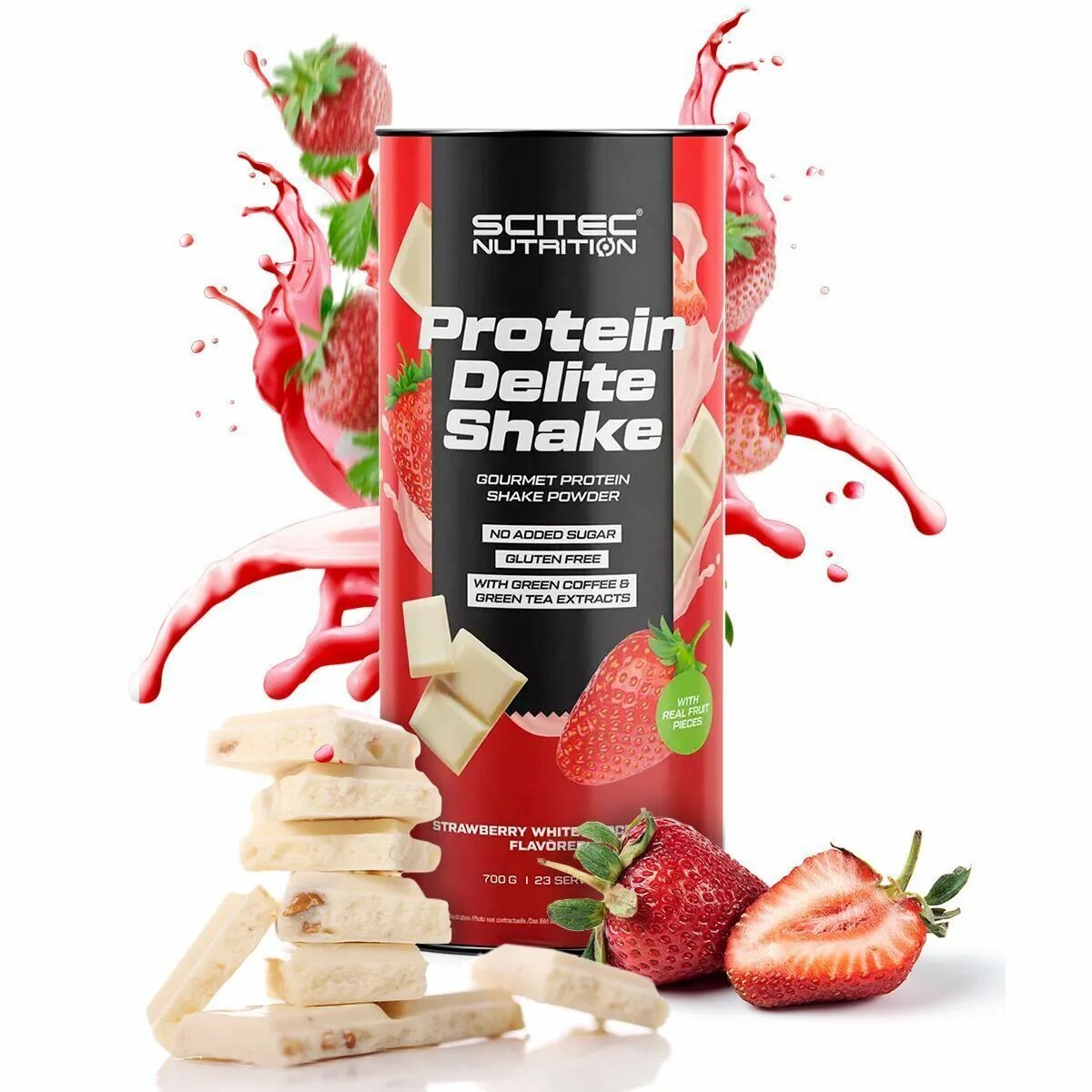Scitec Nutrition Protein Delite Shake (700 гр) (клубника-белый шоколад)