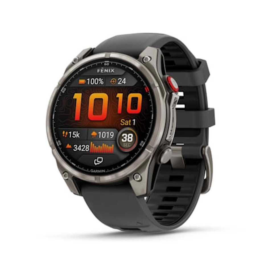 Умные часы Garmin Fenix 8 PRO 47 mm AMOLED Sapphire Lens Titanium With Graphite/Black Silicone Band