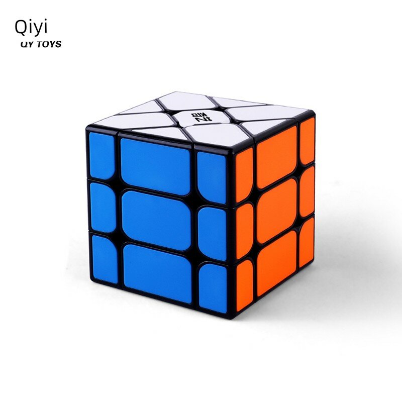 Кубик Рубика Qiyi Transforming Magic Cube нестандартной формы для соревнований, гладкий и устойчивый, с черной основой