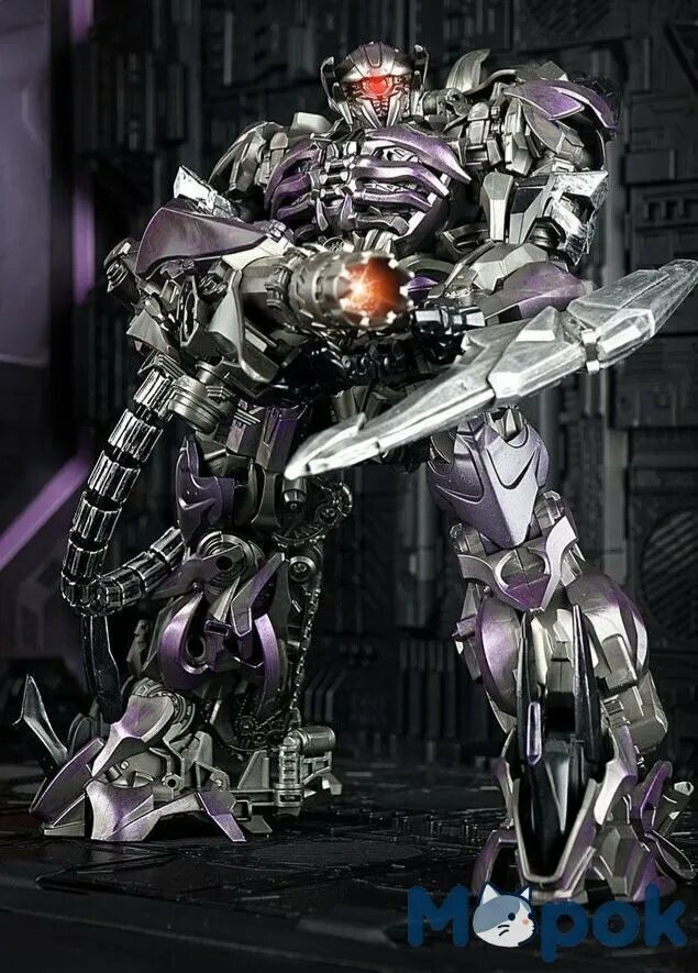 Трансформер JK-01 Шоквейв Shockwave , c подсветкой : 20cm, Деформация два в одном, Роботы, танки 0, Подарок мальчику, Поздравительный подарок