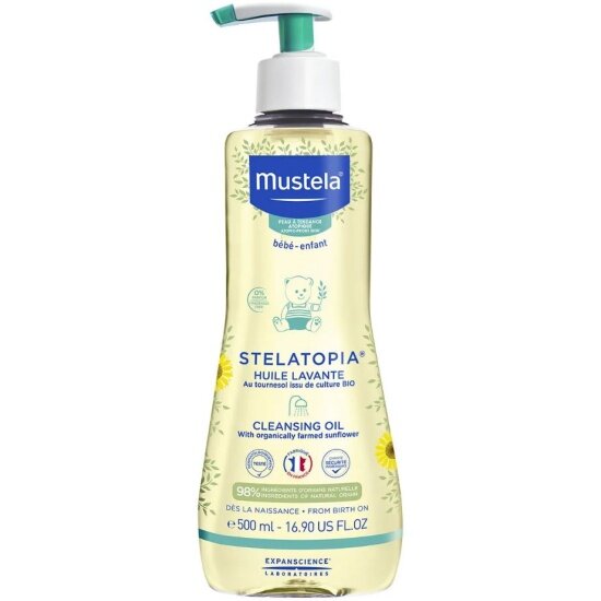 Очищающее масло для купания Mustela Bеbe, 500 мл