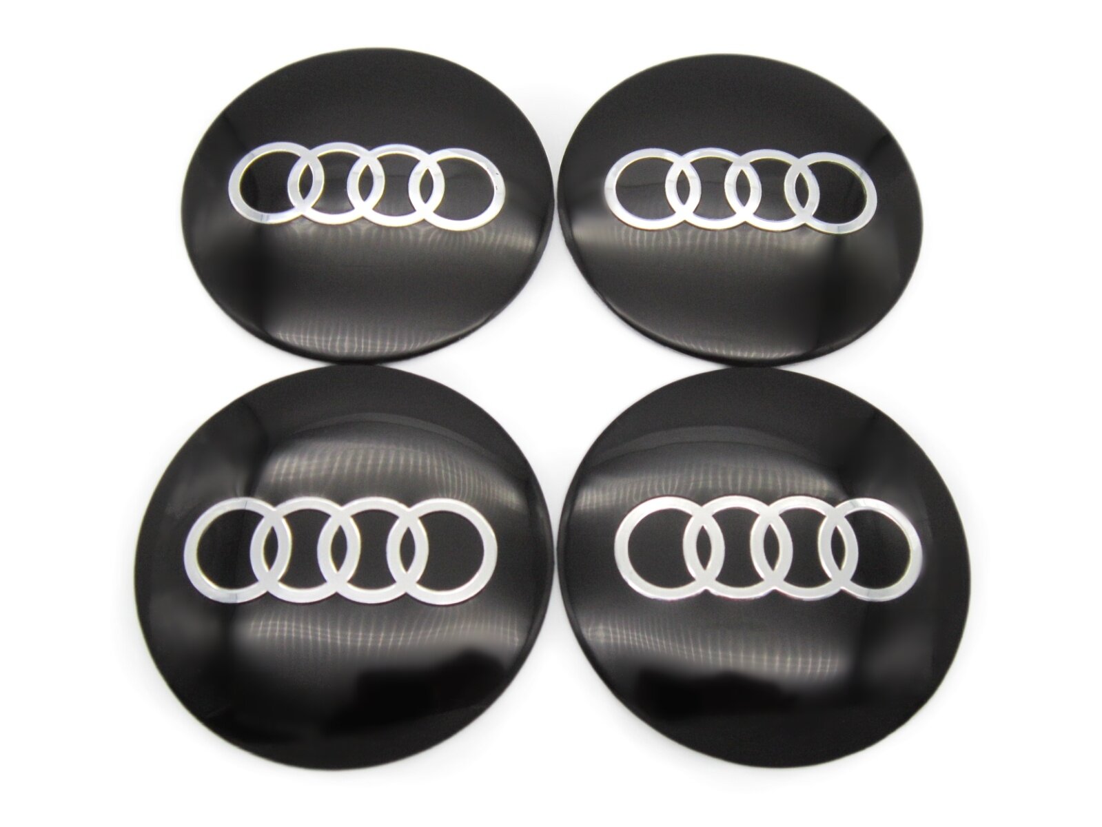 Наклейки на колесные диски Ауди / Наклейки на колесо / Наклейка на колпак / Audi D-60 mm