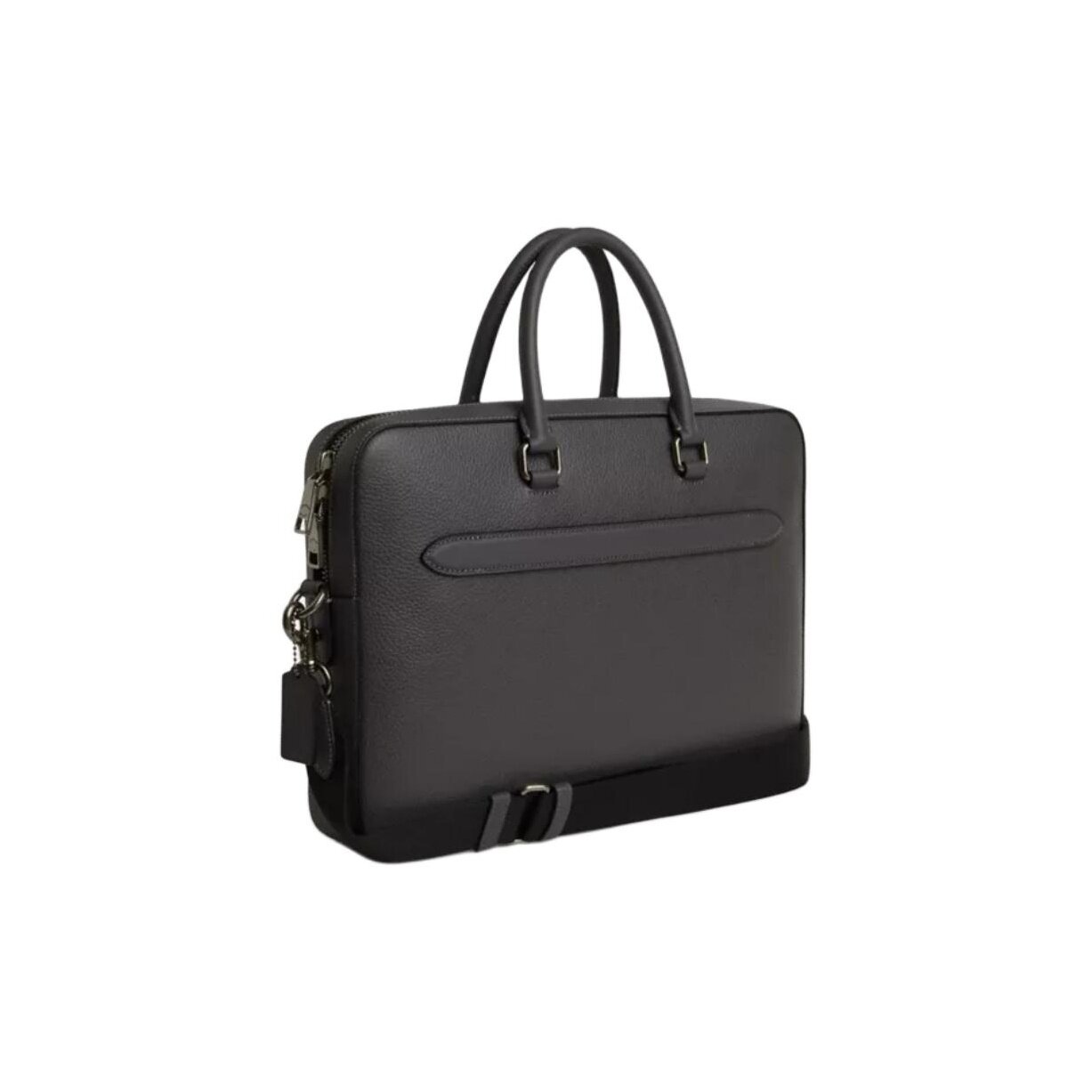 Сумка Coach, фактура матовая, графитовый — фото 1