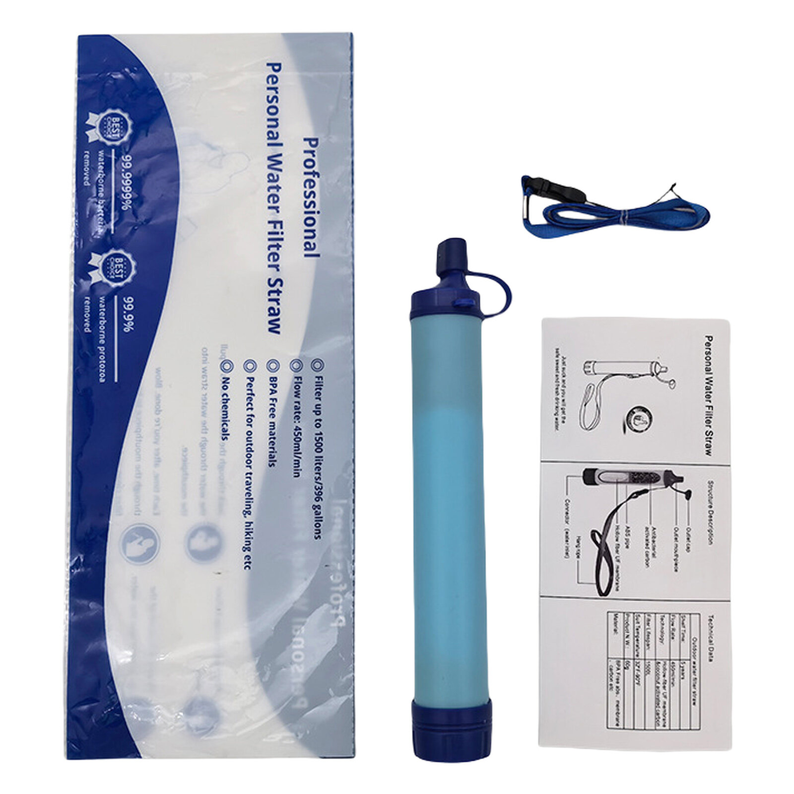 Фильтр-бутылка LifeStraw, для походов и кемпинга, 1 л, 5 цветов