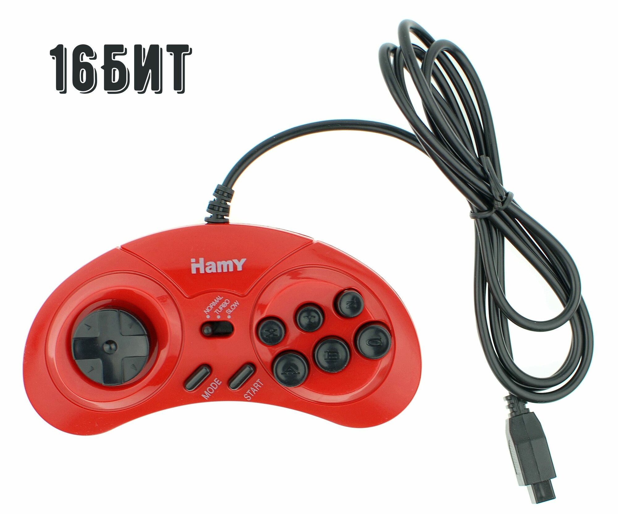 Джойстик для игровой приставки Сега 16-bit Hamy красный