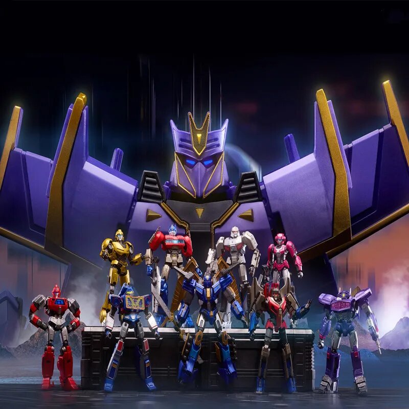 Blokees Трансформеры Optimus Prime, Megatron, Bumblebee Фиолетовый, SHOCKWAVE — фото 1