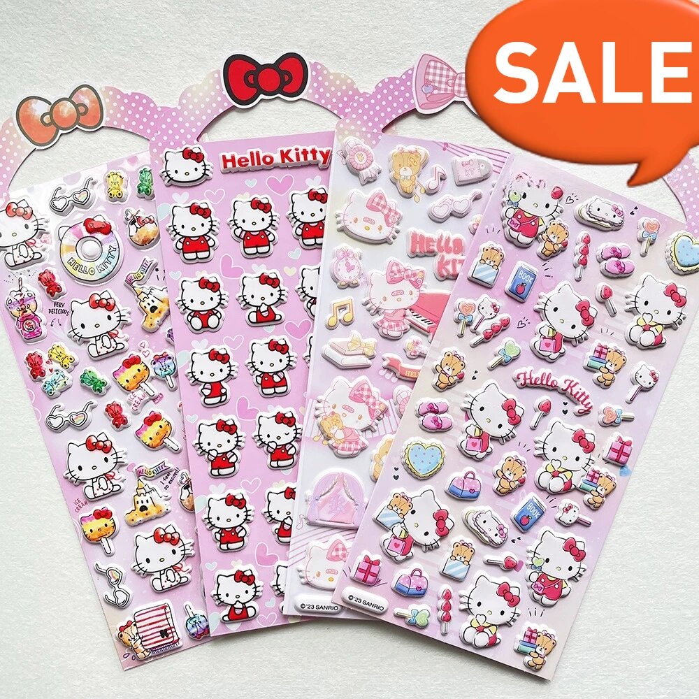 MINISO Hello Kitty 3D наклейки