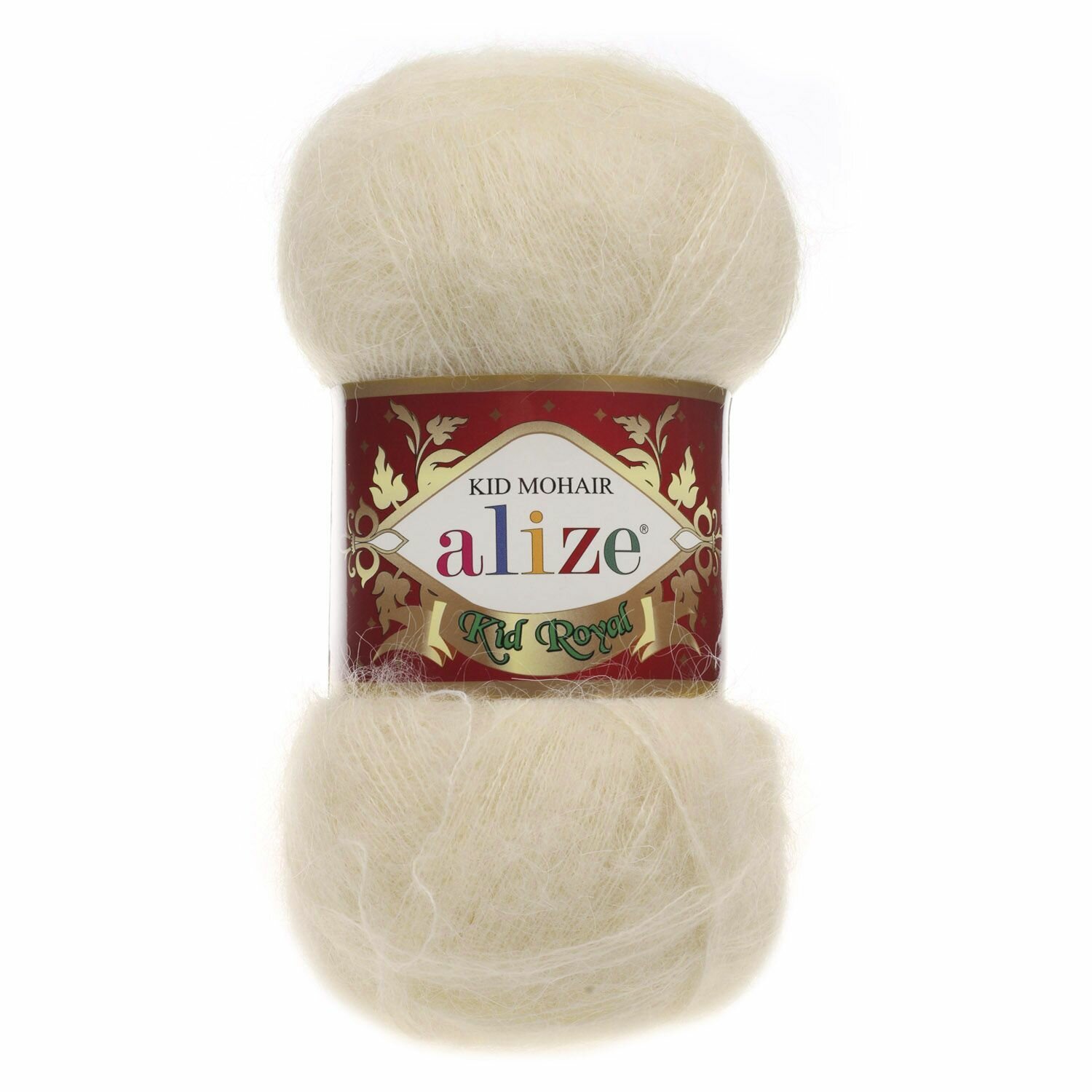 Пряжа Кид мохер рояль (Kid Mohair Royal) упаковка 5 мотков 50 г. 500 м. 62% кид мохер, 38% Полиамид цвет 67 молочно-бежевый