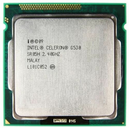 Процессор Intel Celeron G530 (CELERON G530) OEM - LGA 1155, 2 х 2400 МГц, L2 - 0,5 МБ, L3 - 2 МБ, 2хDDR3-1066 МГц, Intel HD Graphics, TDP 65 Вт