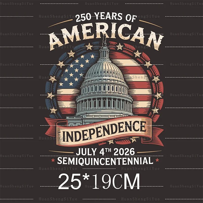 Наклейки DTF к 250-летию США
