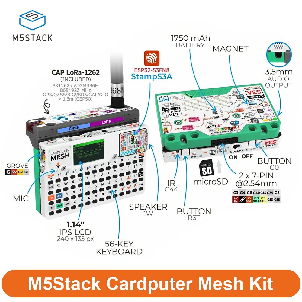 M5Stack Cardputer Mesh Kit LoRa — фото 1