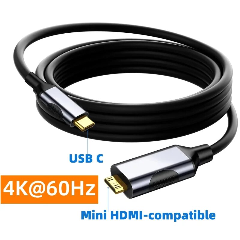 DIXSG Кабель USB C - Mini HDMI 4K 60Hz для Samsung Typectominhdmi1.5m