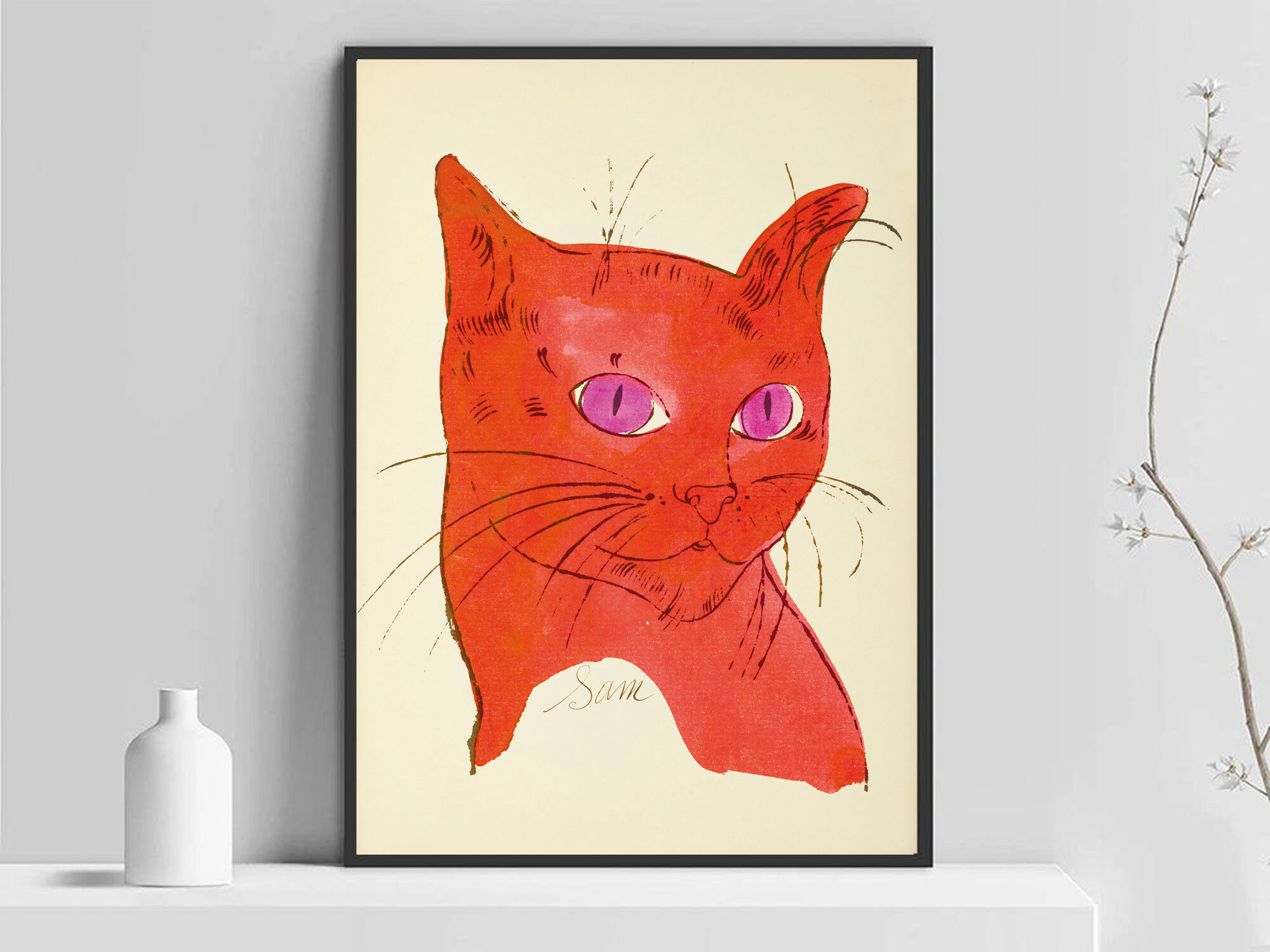 Плакат постер Энди Уорхол Коты и Кошки Andy Warhol Cats 2 шт размер A3 поп-арт постеры картины для интерьера