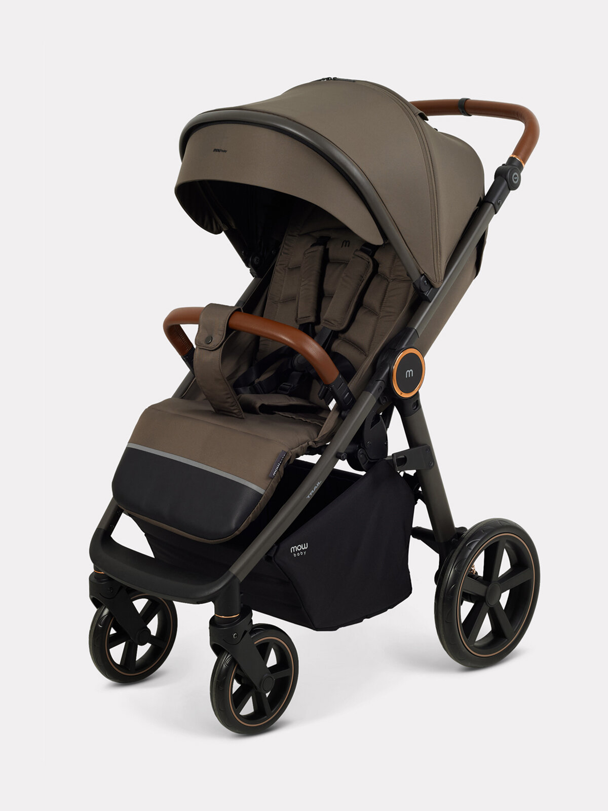 Коляска детская прогулочная всесезонная MOWBaby TRAIL MB090 Mocca