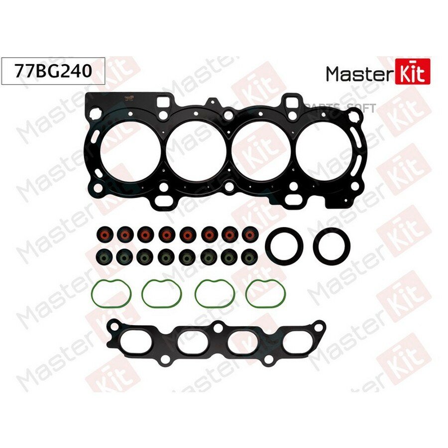 MASTERKIT 77BG240 Комплект прокладок ГБЦ FORD HWDA 77BG240