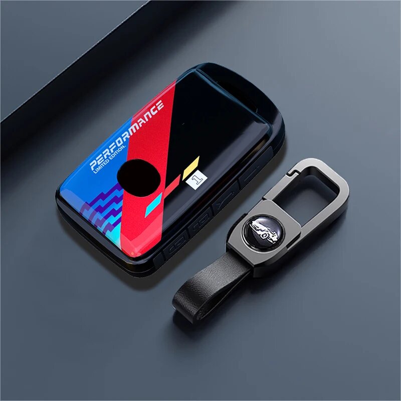 Чехол для ключа Mazda Black Blue set1