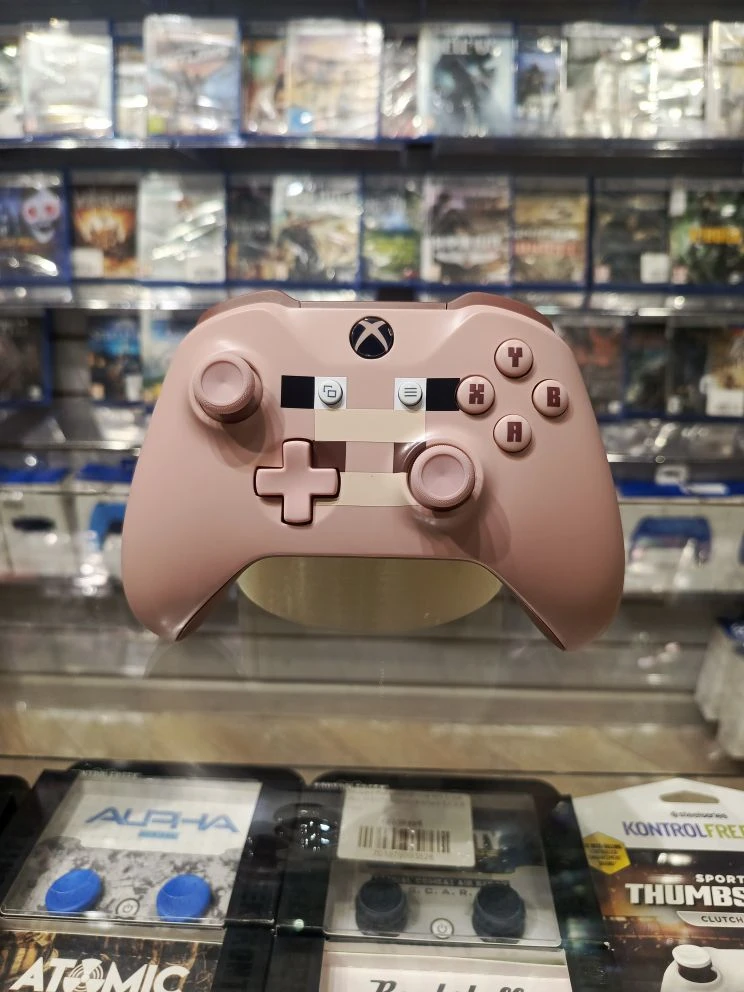 Джойстик Xbox One S/X Controller Wireless Minecraft Pig (OEM в пакете)(SPC)