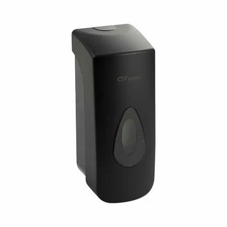 Дозатор жидкого мыла пластик, черный с глазком 350мл GFmark 6361