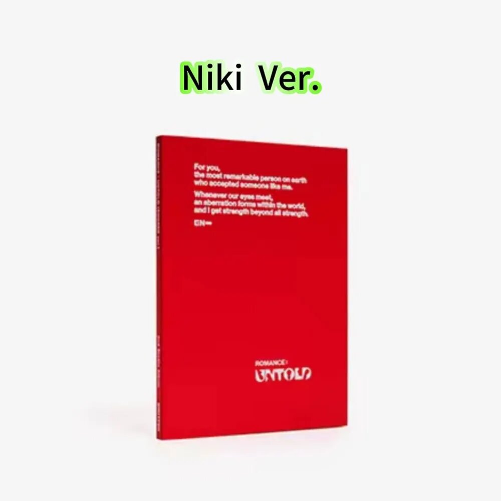 Альбом ENHYPEN ROMANCE : UNTOLD (ENGENE ver.) Niki версия Красный фотоальбом