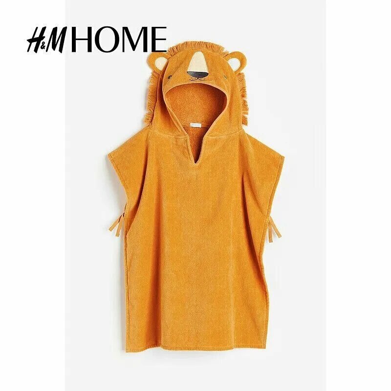 Полотенце детское h&m kids' hooded, Хлопок, 70x130 см, оранжевый