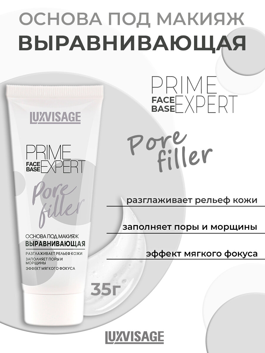 Основа под макияж Luxvisage Prime expert pore filler Выравнивающая 35г