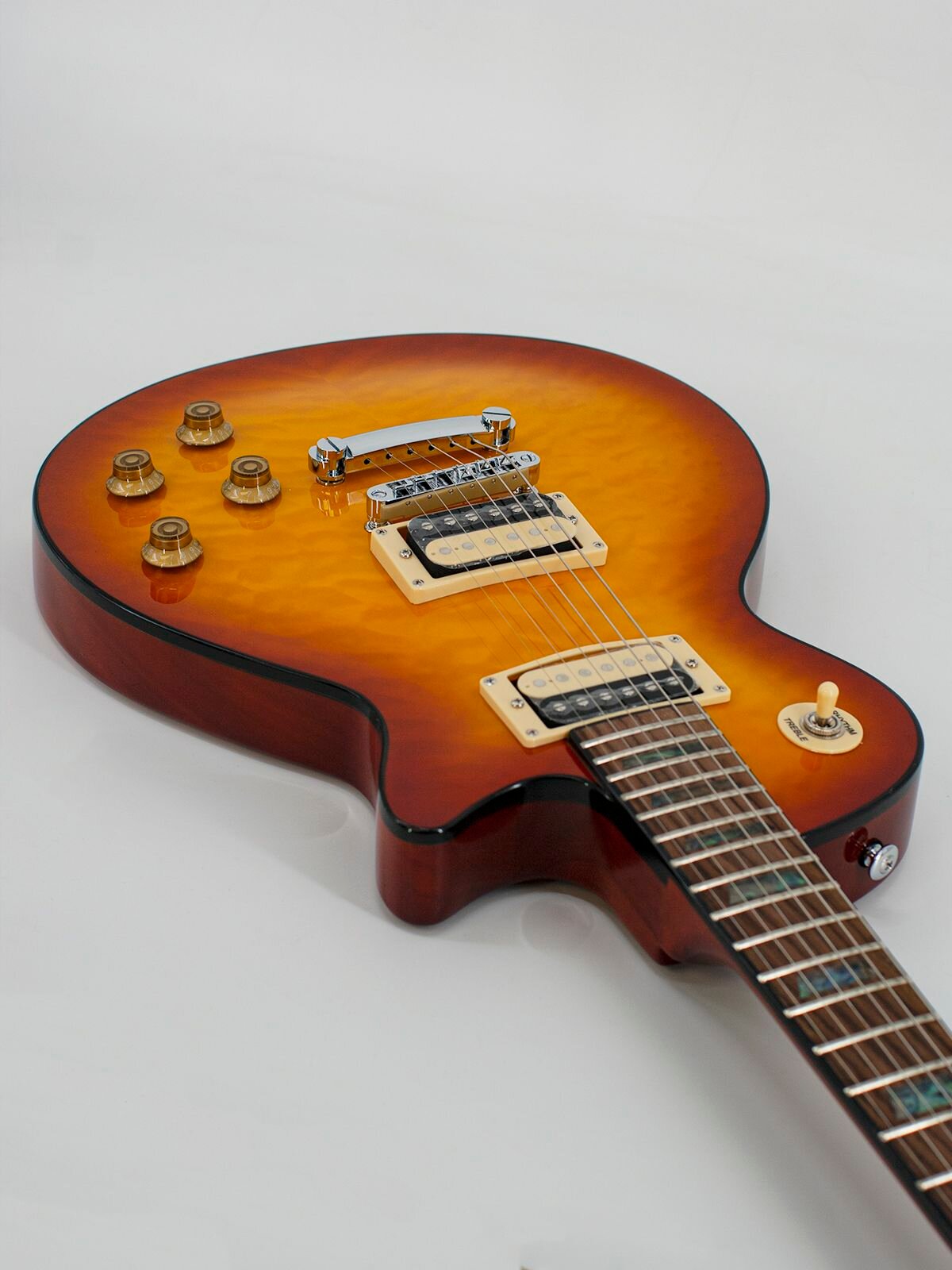 Электрогитара les paul SX EC3D, цвет Cherry Sunburst, усиленная защита при транспортировке — фото 1