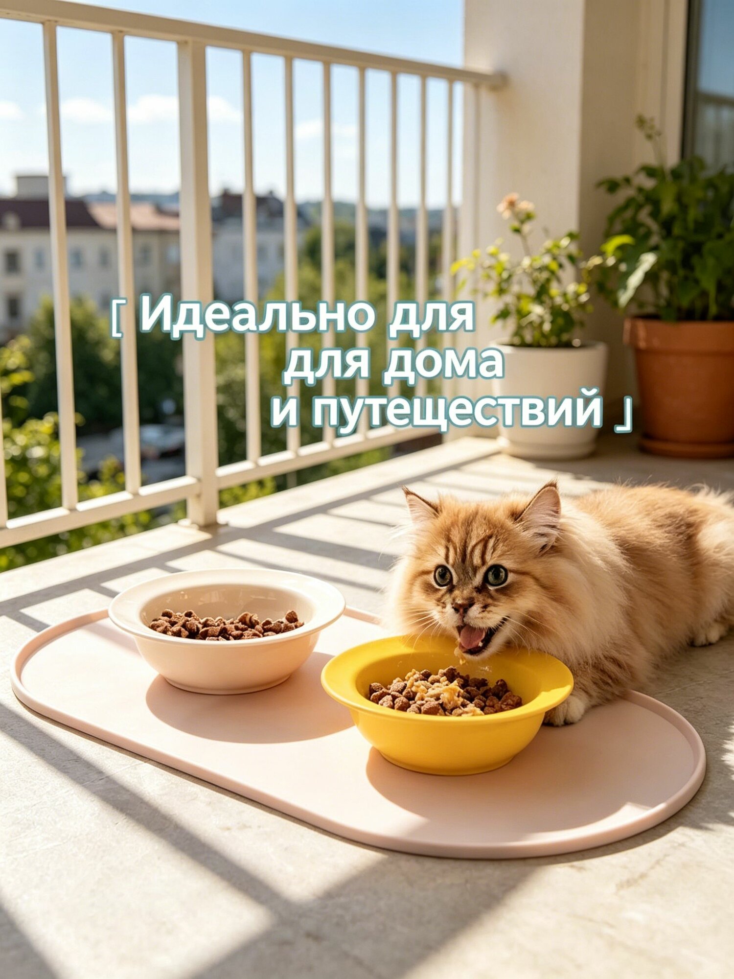 Силиконовый коврик для кормления кошек и собак, противоскользящий водонепроницаемый, легкоочищаемая универсальная подставка под миски, защита пола от грязи и проливов