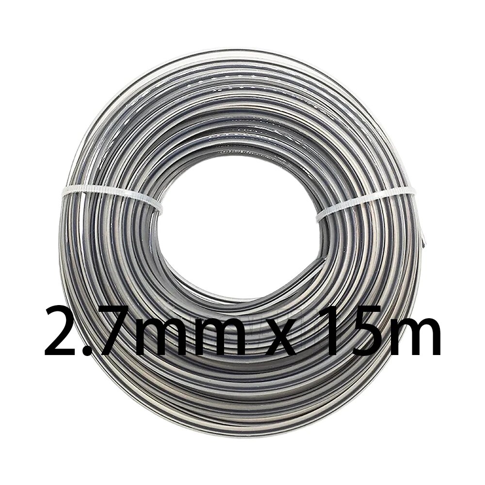 Леска триммера XMSJ 2,7/3 мм серая 2.7mm x 15m-1pc
