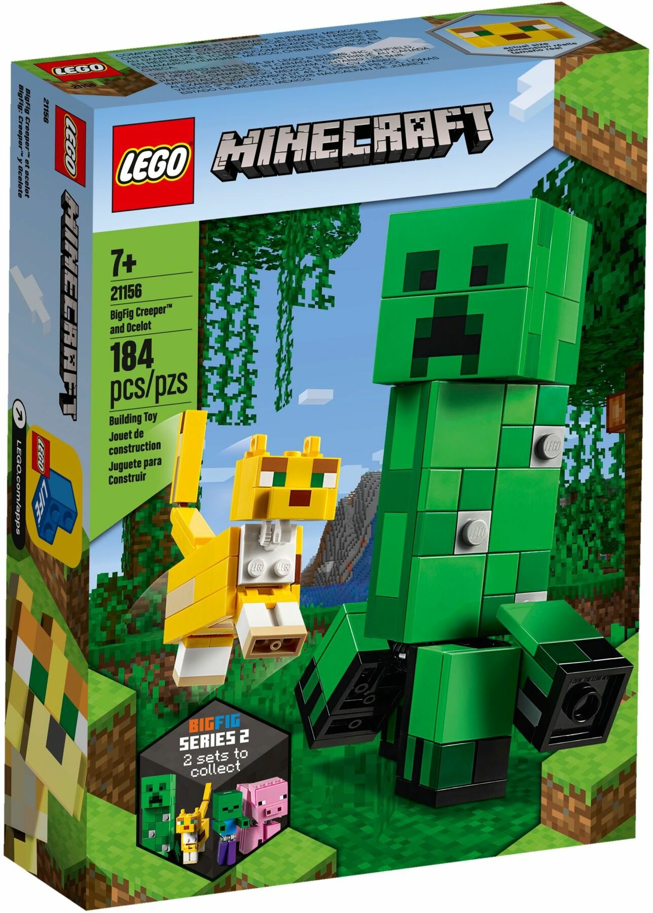 Конструктор LEGO 21156 Крипер и Оцелот