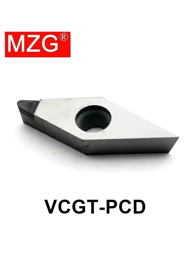 MZG 1 шт. VCGT160402-PCD Алмазная вставка VCGT PCD алюминиевый сплав концевая фреза инструмент токарный станок с ЧПУ из карбида CBN