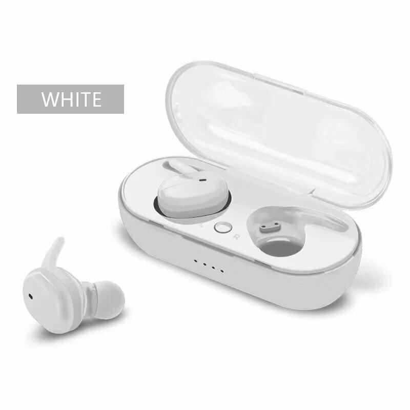 Беспроводные спортивные наушники TWS Bluetooth 5.0 Белый, White