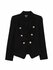 Пиджак BALMAIN Double-breasted wool blazer, размер 38