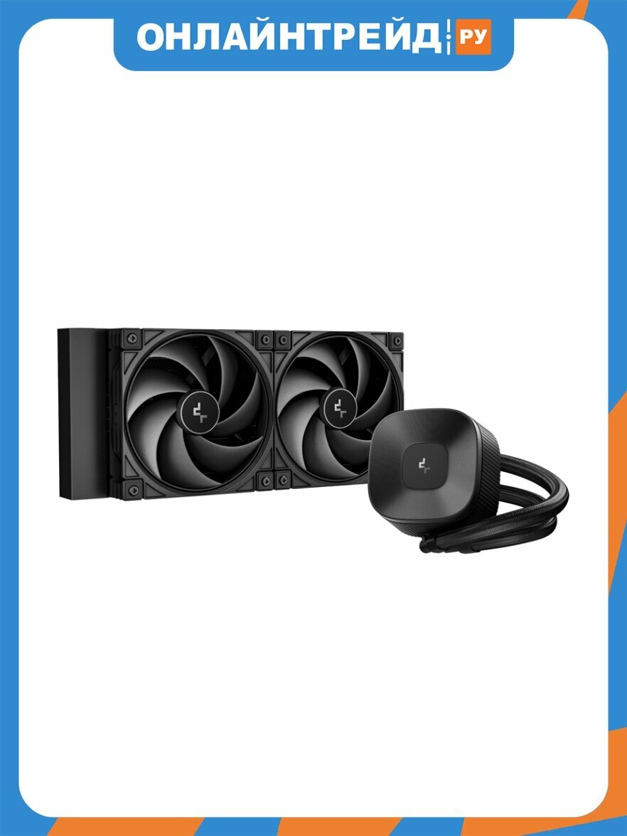 СВО для процессора Deepcool LE240 V2 ZERO DARK (R-LE240ZERO-BKLNMD-G-1)