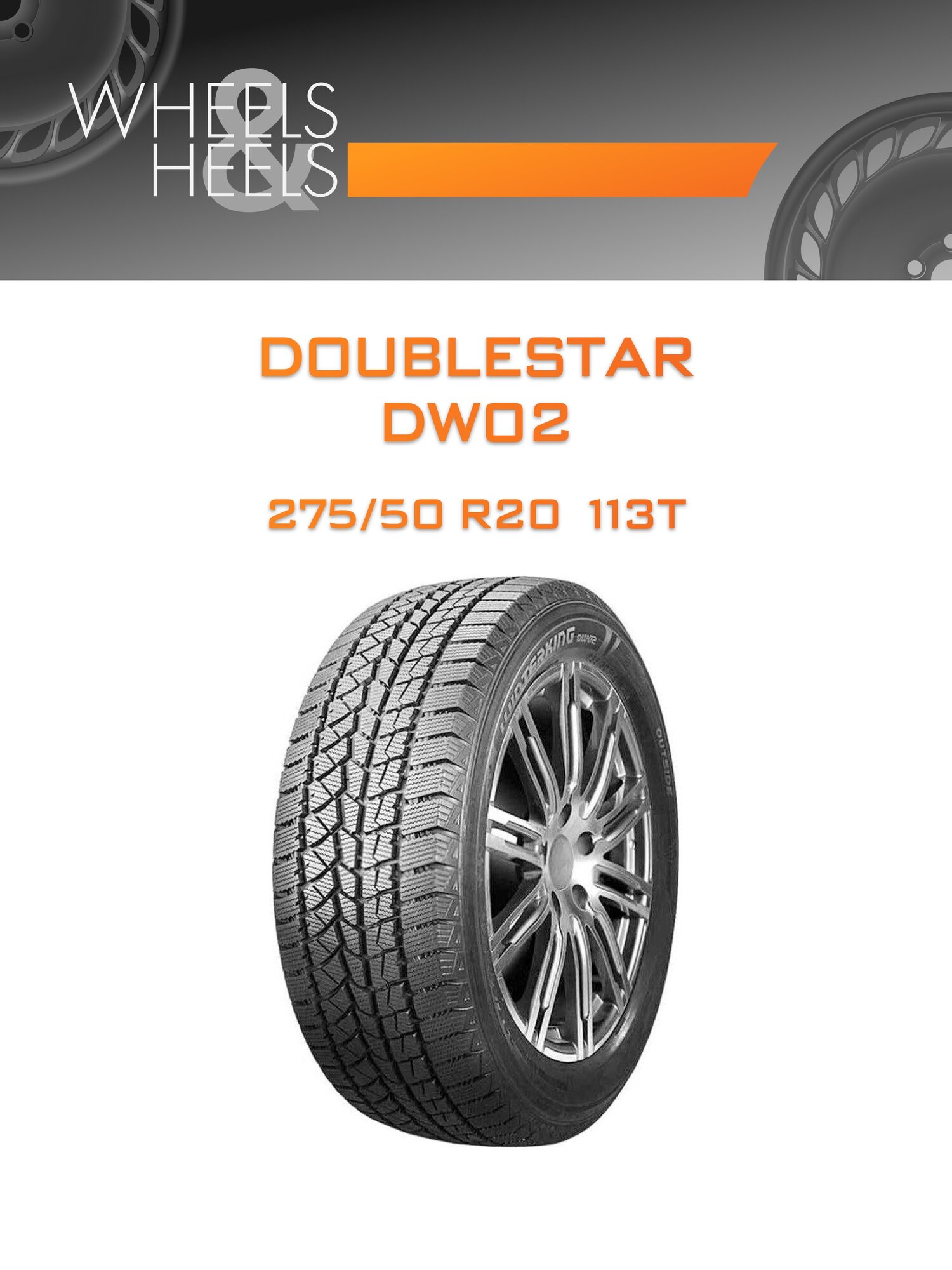 Шина автомобильная DoubleStar DW02 275/50 R20 113T WINTER, зимняя, универсальная
