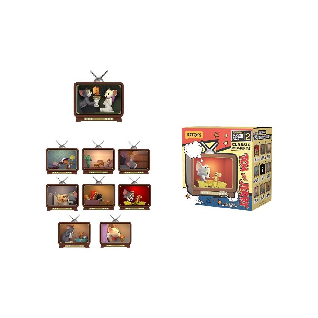52TOYS Том и Джерри Классическая коллекция MOMENT2 Слепые коробки 1 коробка Целая коробка 8 шт