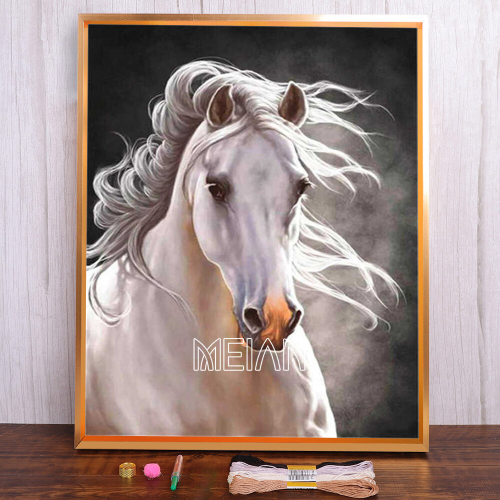 MEIAN Набор для вышивания,30x40CM,11CT,40 цветов