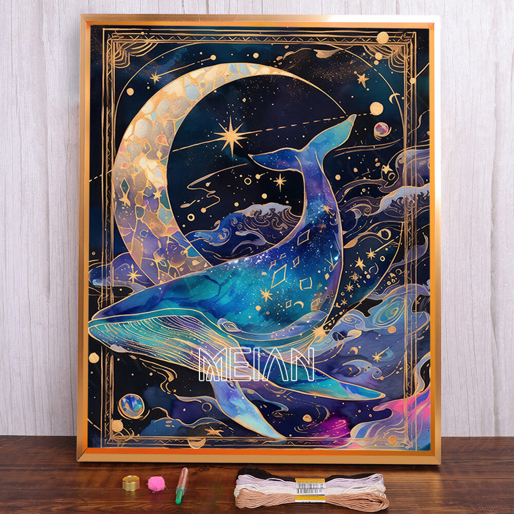 MEIAN Набор для вышивания,30x40CM,11CT,40 цветов